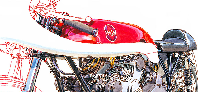 Automotive illustrations by Peter Hutton | Bikers Cafe|Bikers Cafe